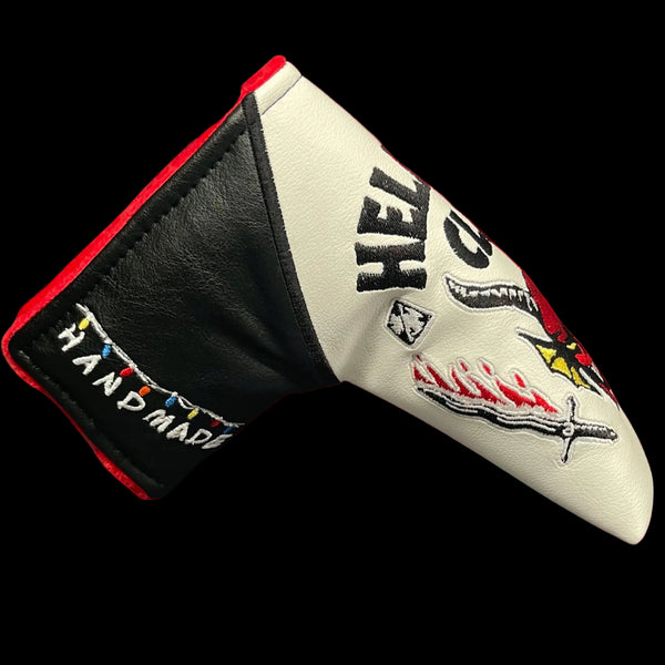 HANDMADE “HELLFIRE CLUB” Limited Edition Putter Headcover Blade ...